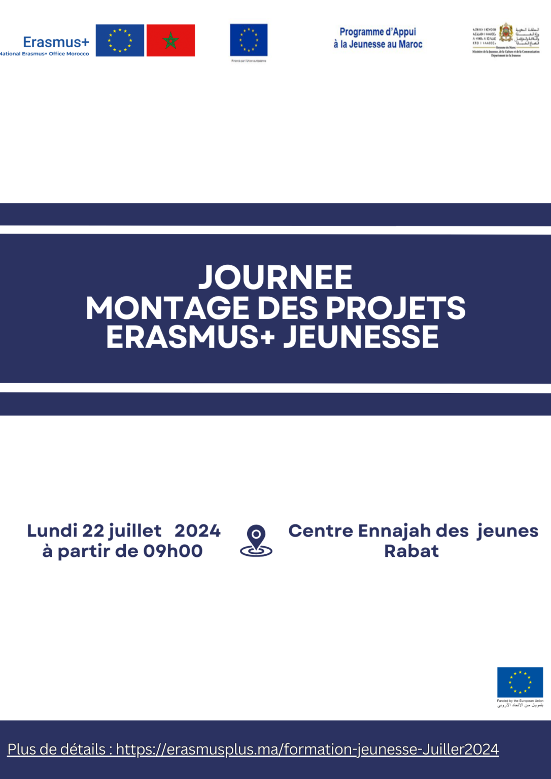 Journée de montage des projets Erasmus+ jeunesse - ERASMUSPLUS MOROCCO